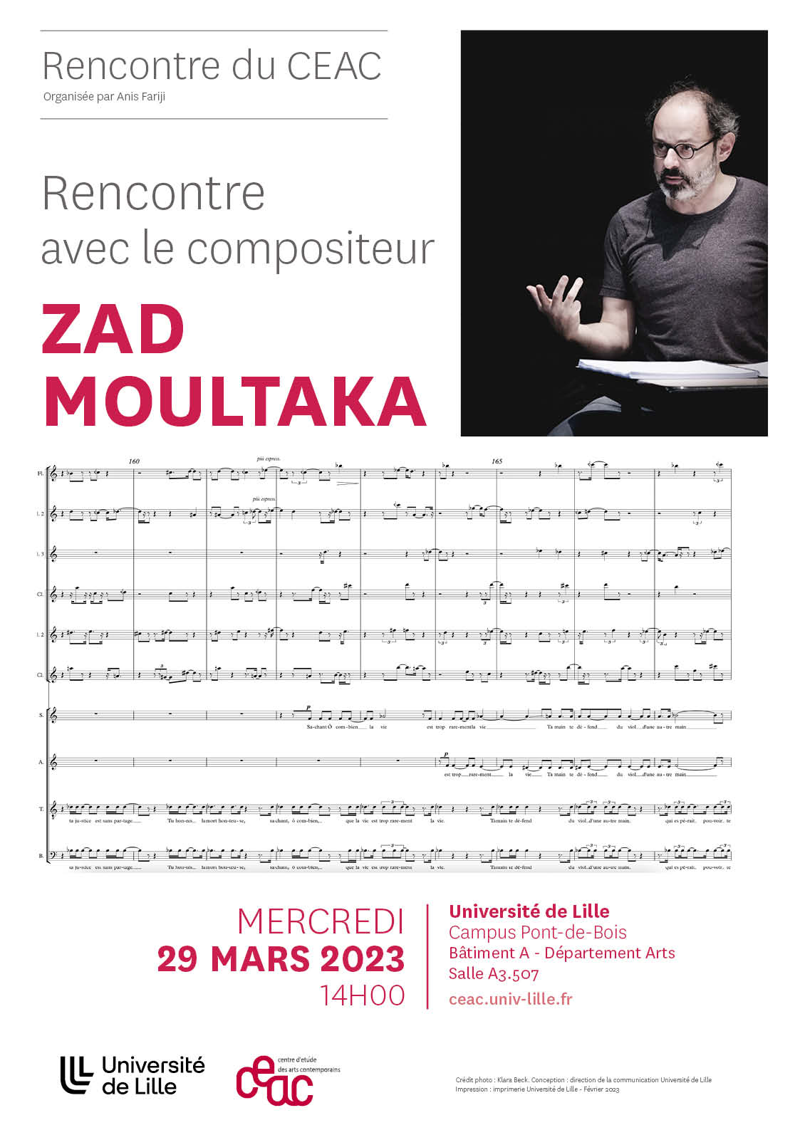 Rencontre avec le compositeur Zad Moultaka